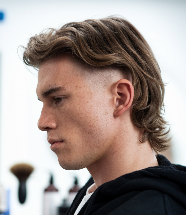 21 Modern Mullet Hairstyle Ideas for Men | Short Fade, Curly, Wavy ...
