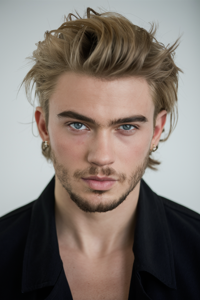 22 Best Mens Medium Hairstyles 2025: Curly, Wavy, Straight, Fade, Beard ...