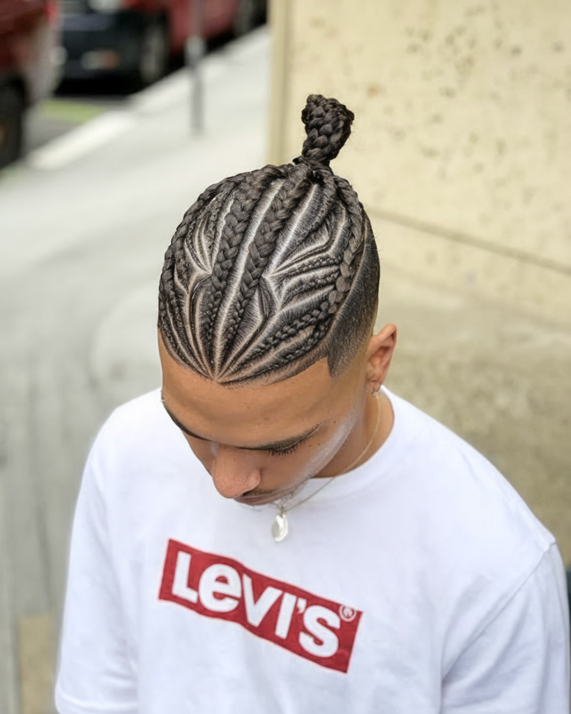 Top 20 Mens Braids Hairstyles for 2025: Cornrows, Box Braids, Man Bun ...