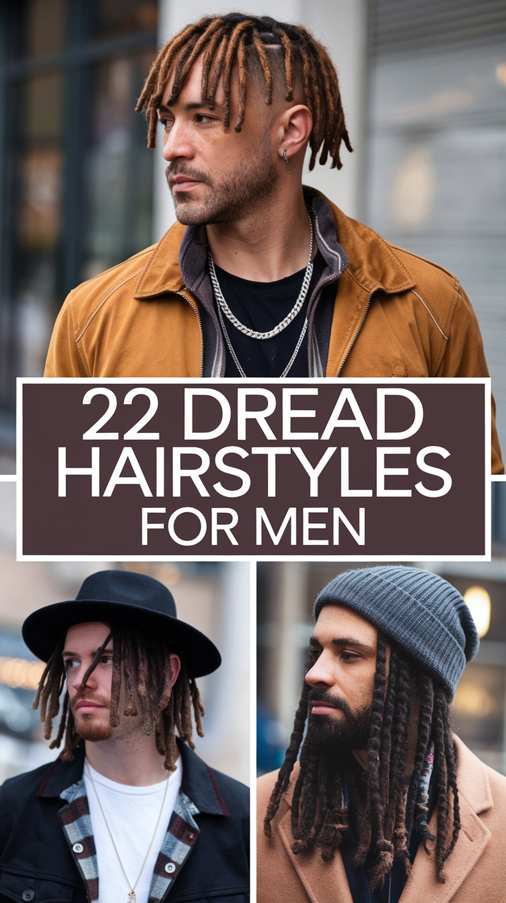 22 Dread Hairstyles for Men Long Medium Short Styles Prom Looks and Color Ideas