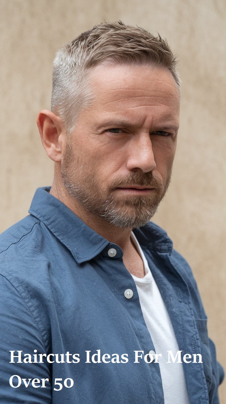 20 Stylish Haircuts Ideas for Men Over 50 – Short, Medium, Fade, Grey ...