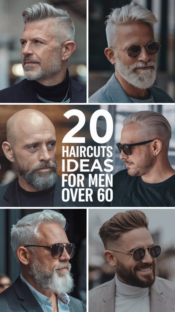20 Haircuts Ideas for Men Over 60 | Best Styles for Older Men with Grey and Thin Hair