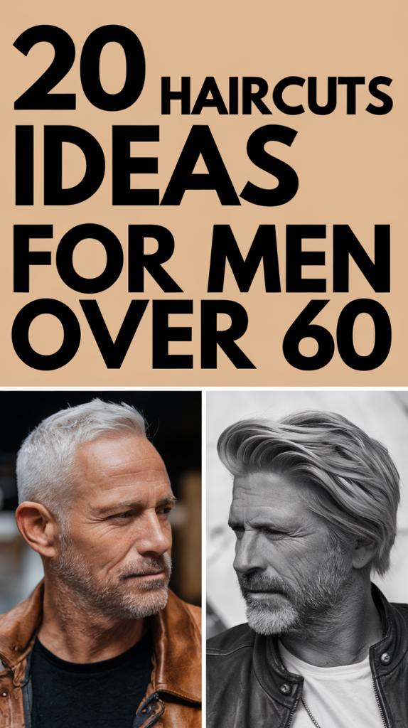 20 Haircuts Ideas for Men Over 60 | Best Styles for Older Men with Grey and Thin Hair
