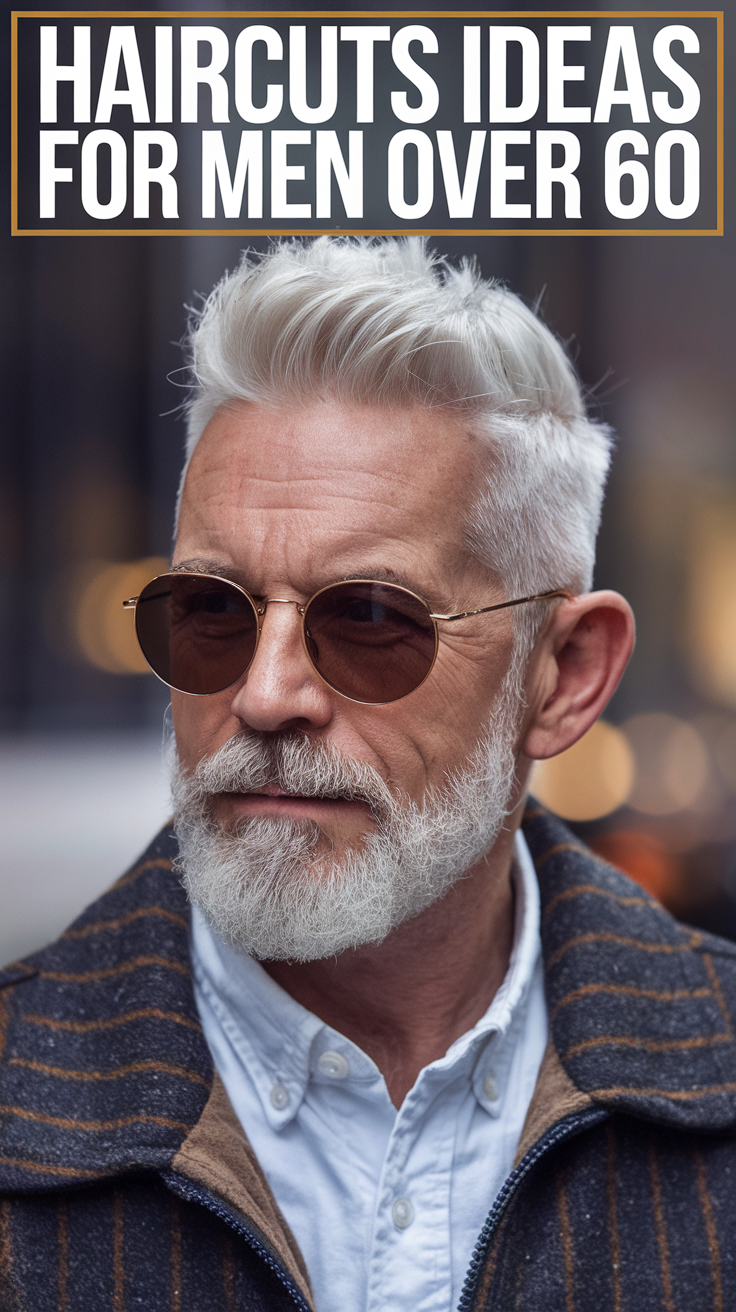 20 Haircuts Ideas for Men Over 60 | Best Styles for Older Men with Grey and Thin Hair