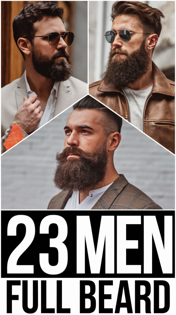 23 Men Full Beard Styles for All Hair Types: From Buzzcuts to Long Hair ...