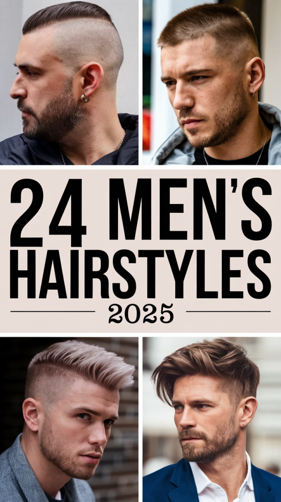 24 Mens Hairstyles 2025 Ideas for Short, Medium, Thick Hair, and Beards