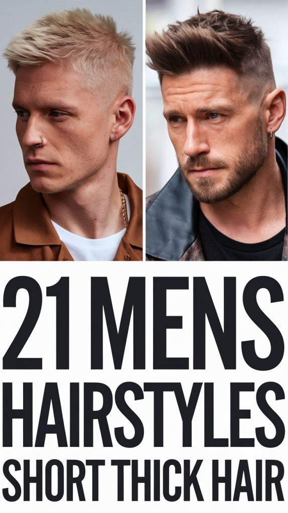 21 Best Men's Hairstyles for Short Thick Hair – Fade, Wavy, Curly ...