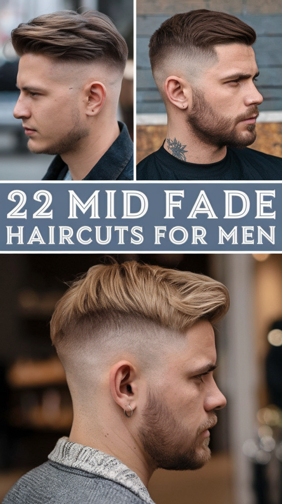 22 Mid Fade Haircuts for Men – Short, Medium, Curly, and Long Styles ...