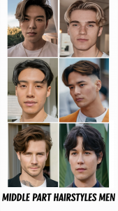 20 Modern Middle Part Hairstyles for Men – Short, Long, Wavy, Curly ...