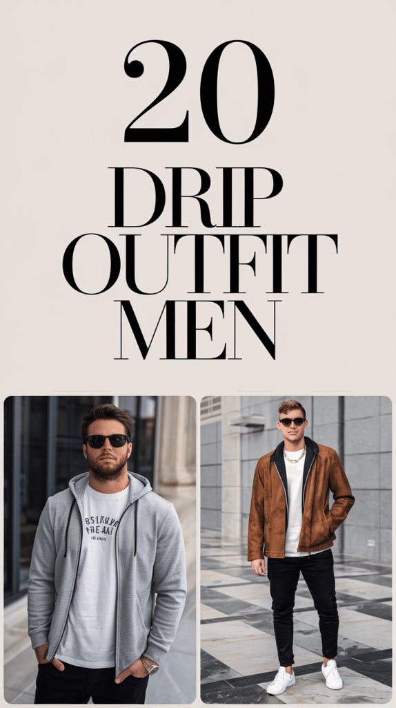 20 Best Drip Outfit Ideas for Men 2025 – Fall, Winter, Summer Styles & More