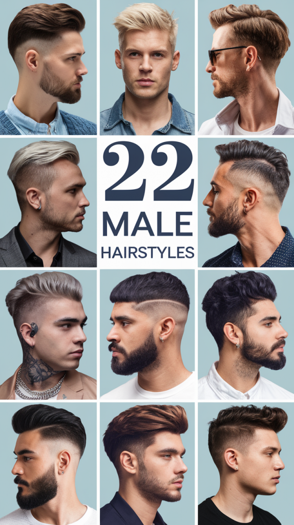 22 Cool and Attractive Male Hairstyles: Short, Long, Curly, Anime, and ...