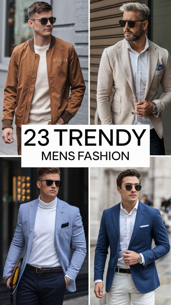 Trendy Mens Fashion 2025: 23 Ideas for Casual Outfits, Party Wear, and ...