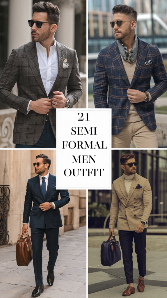 21 Semi Formal Men Outfit Ideas for Every Occasion: Casual, Elegant ...