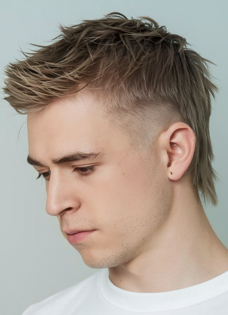 Faded Mullet Hairstyles 2025: 22 Ideas for Men – From Curly to Straight ...