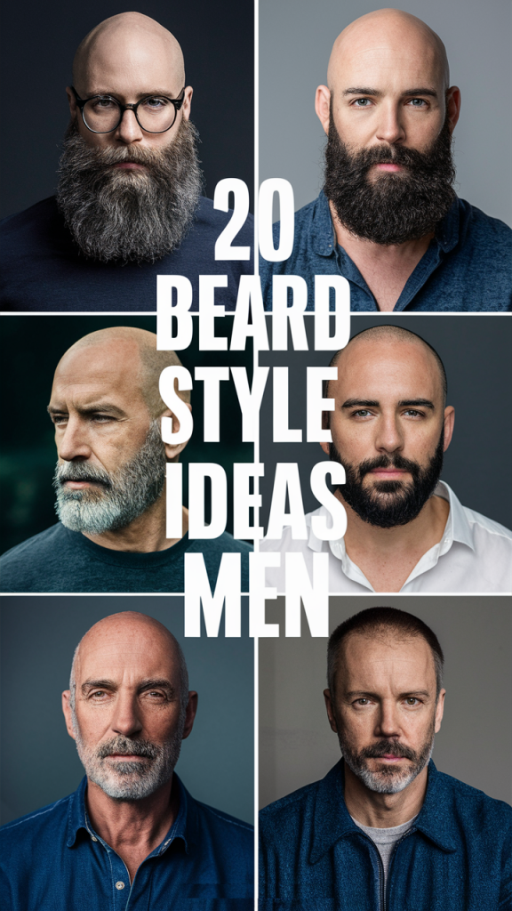 20 Beard Style Ideas for Bald Men in 2025 – Short, Classy, and Bold Looks