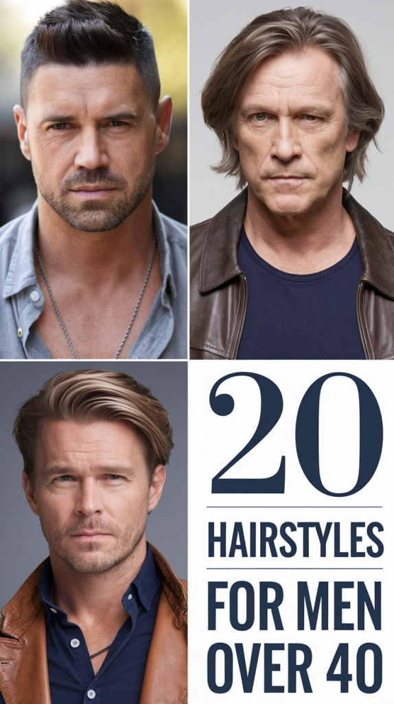 20 Best Hairstyles for Men Over 40: Modern, Trendy, Short, and Long Ideas for 2025