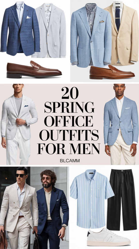 20 Ideas for Spring Office Outfits for Men 2025: Casual and Business ...