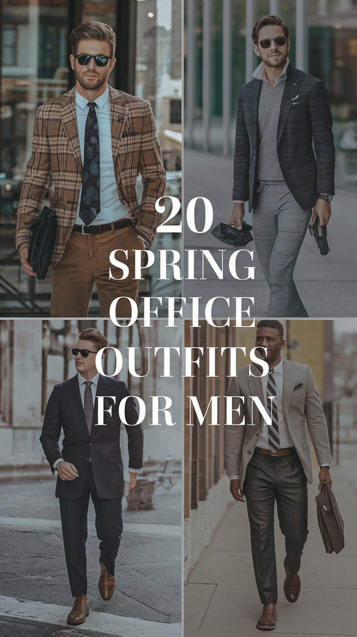 20 Ideas for Spring Office Outfits for Men 2025: Casual and Business ...