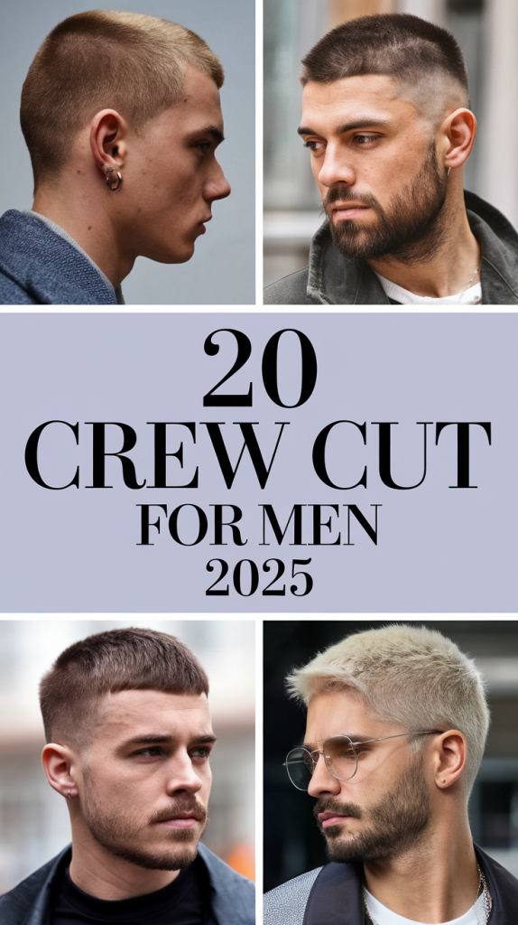 Crew Cut for Men 2025: 20 Best Ideas for Short Hairstyles, Textured ...