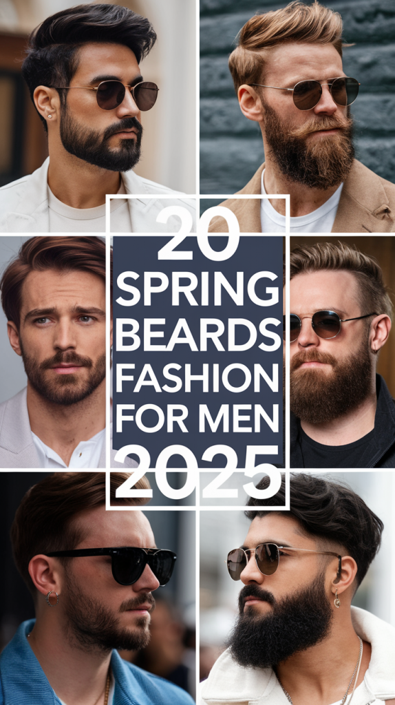 Spring Beards Fashion for Men 2025: 20 Bold Ideas for Style and Casual Looks