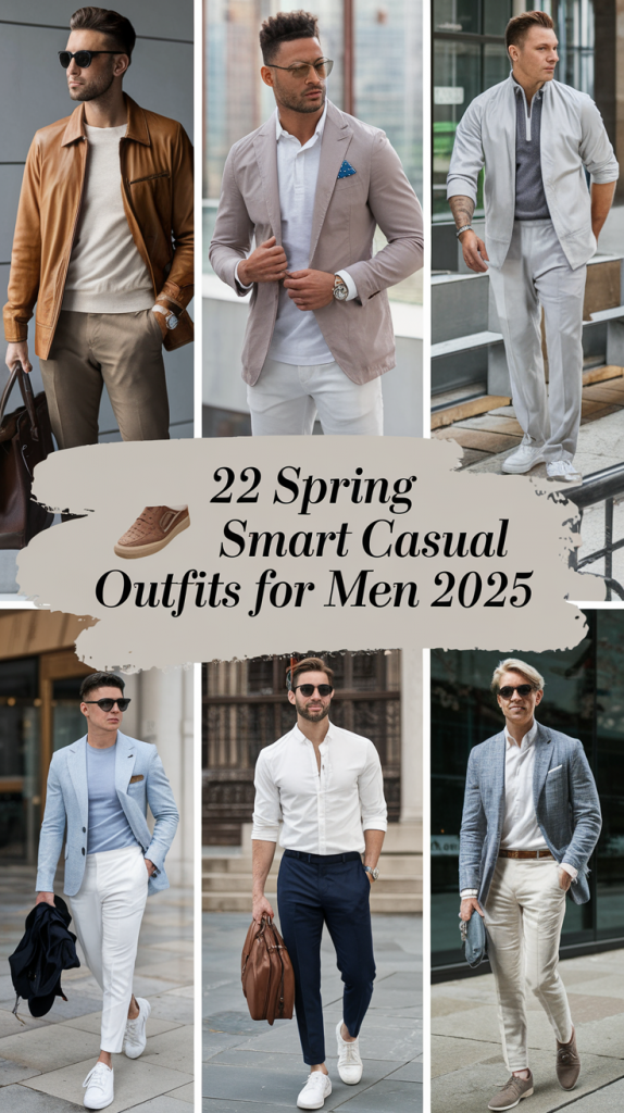Spring Smart Casual Outfits for Men 2025: 22 Trendy Ideas for Business ...