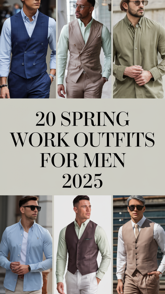 20 Spring Work Outfits for Men 2025: Trendy Streetwear, Business Casual ...