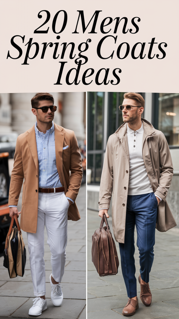20 Mens Spring Coats Ideas 2025 – Best Men Spring Coat Outfit & Trench ...