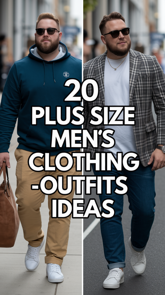 20 Plus Size Men's Clothing Outfit Ideas 2025 – Styles, Fashion ...