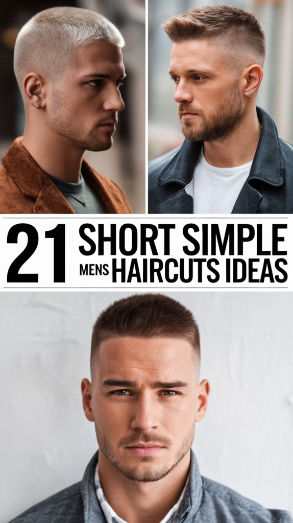 21 Short Simple Men's Haircuts Ideas – Fade, Curly, Classic & Modern Styles
