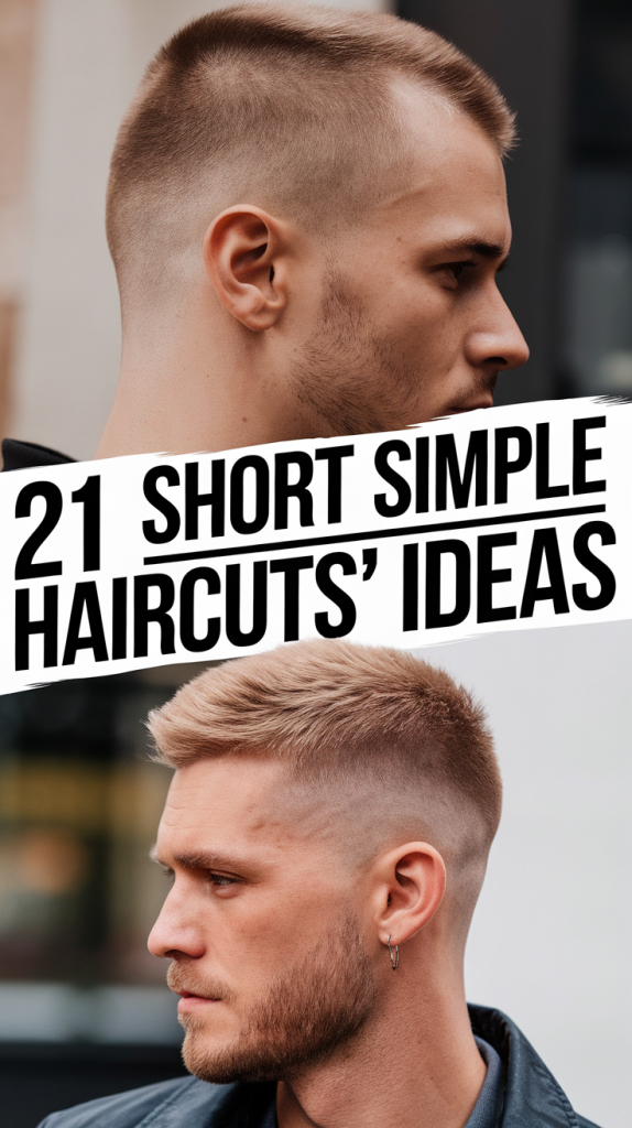 21 Short Simple Men's Haircuts Ideas – Fade, Curly, Classic & Modern Styles