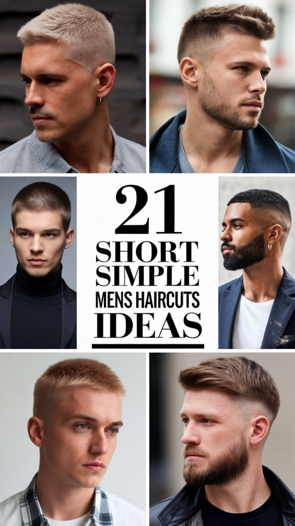 21 Short Simple Men's Haircuts Ideas – Fade, Curly, Classic & Modern Styles